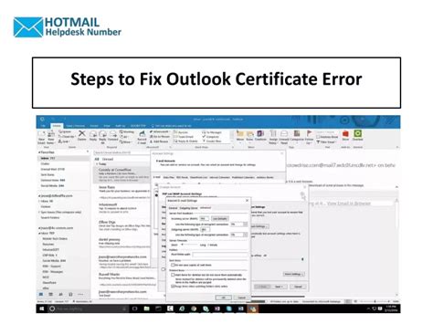 Ppt 1 888 726 3195 Steps To Fix Outlook Certificate Error Powerpoint Presentation Id 10013593
