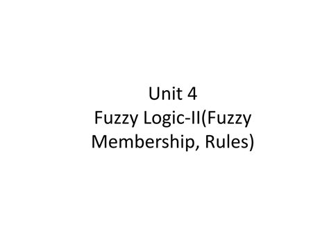 Solution Unit 4 Fuzzy Systems Neural Networks And Fuzzy System