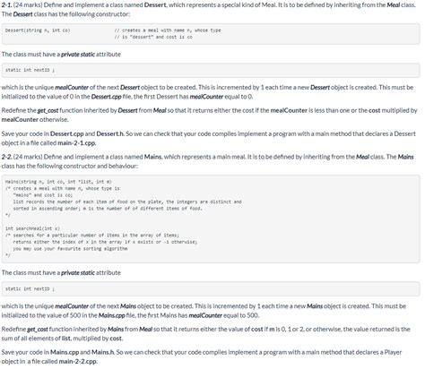 2 1 24 Marks Define And Implement A Class Named