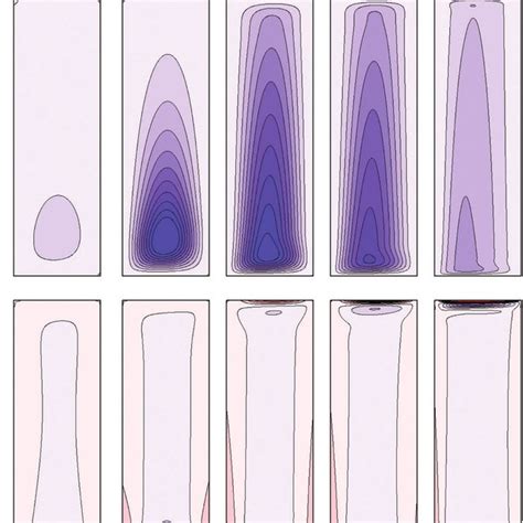 Contours Of The Computed Vortex Lines Rv Top Row Streamlines C Download Scientific Diagram