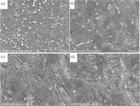 Sem Microstructures Of The As Annealed Samples A And Samples Cooled