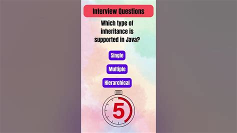 Java Interview Quiz 10 Test Your Knowledge 5 Second Challenge 🚀 Interview