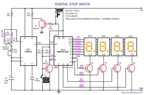 Real Time Clock Circuit Diagram Real Time Digital Clock Circ