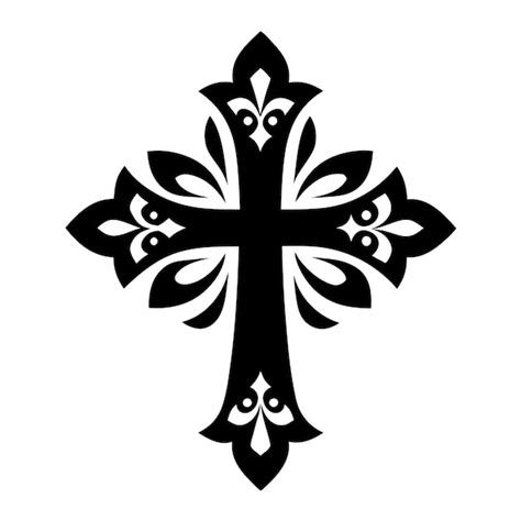 Decorativo Cruz Cristiana Fe Cristianismo Religión Elemento Cristo Dios