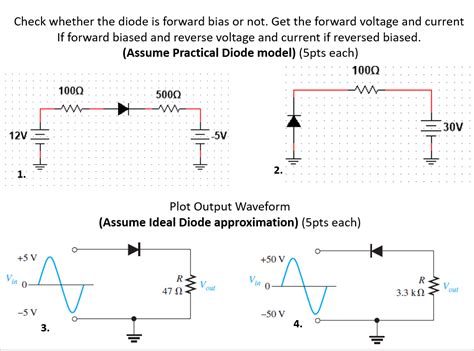 Solved Check Whether The Diode Is Forward Bias Or Not Get Chegg Com