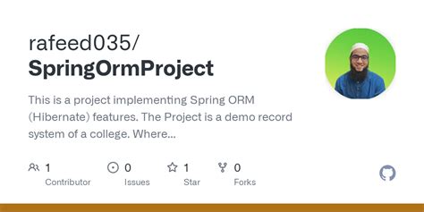 Github Rafeed035springormproject This Is A Project Implementing Spring Orm Hibernate