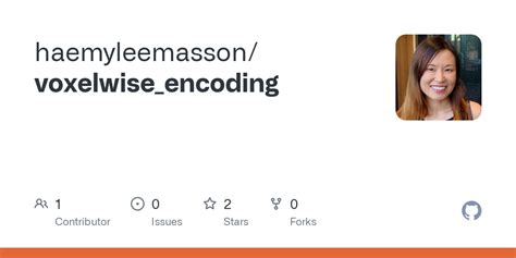 Github Haemyleemassonvoxelwiseencoding