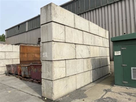 Interlocking Precast Modular Stacking Concrete Blocks Qty 75 X 1 6m X 8m X 8m Block And Qty 10