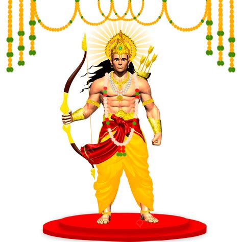 Lord Shri Ram Warrior Terlihat Mendesain Happy Navami Shri Ram Ram Navami Vivah Panchami Png