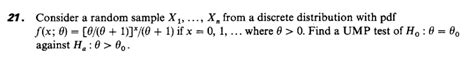 Solved Consider A Random Sample X Xn From A Discrete Chegg