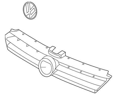 Volkswagen Grille G G Zll Oem Parts Online