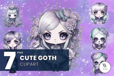Cute Pastel Goth Clipart Graphic By Wassim Designs · Creative Fabrica
