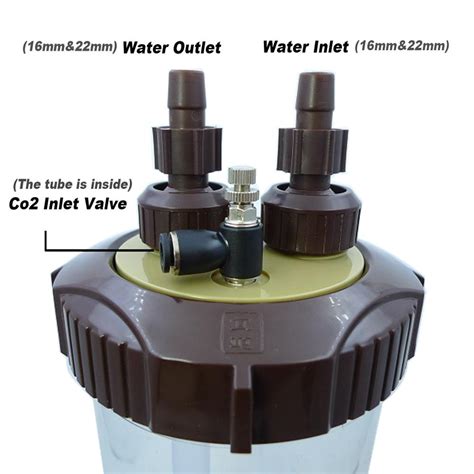 Aquarium External Co2 Diffuser Reactor Canister At Grandado