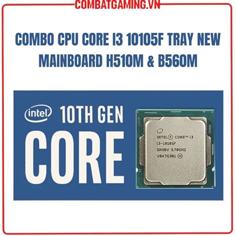 Intel Core I3 10105F CPU Processor Tray New No Fan Genuine Combo CPU Mainboard H510M B560M