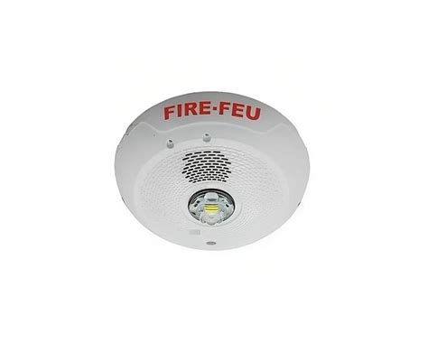 System Sensor Scwled B Series Ceiling Mount Strobe With Led Fire Fue White