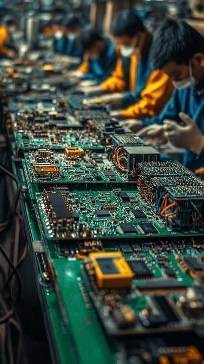 Free Electronics Assembly Line Image Download At Stockcake