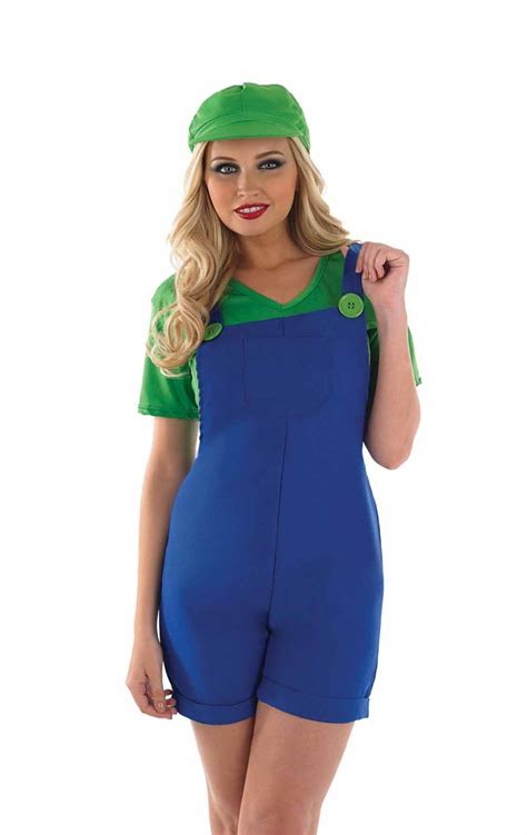 Womens Green Plumber Costume