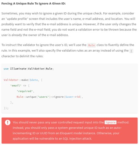 Laravel Validation Sql Injection 標題 Hen 聳動，其實保持良好習慣的話是沒啥問題的。 By
