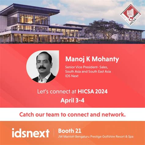 Ids Next Business Solutions Pvt Ltd On Linkedin Idsnext Hicsa2024