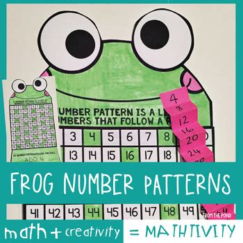 Number Patterns Craft Activity By From The Pond TpT