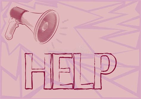 Hand Writing Sign Help Business Approach The Action Of Helping Someone To Do Something Improve
