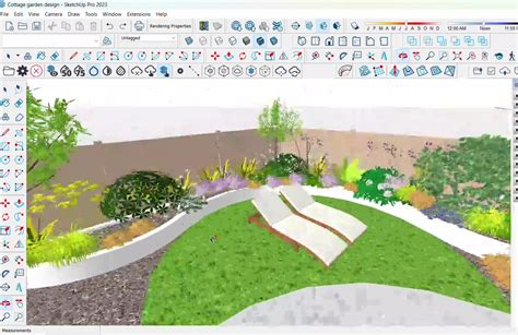 Sketchup Landscape Design Drawing Templates