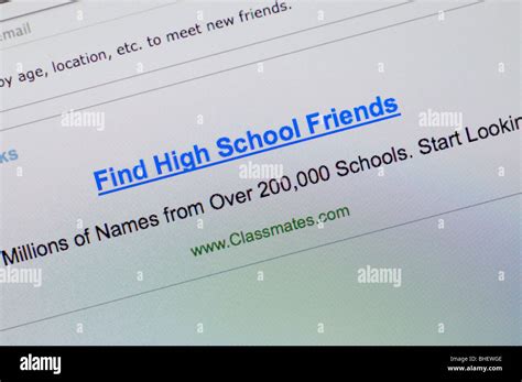 Classmates Website Online Social Networking Web Site Screenshot Screen