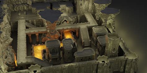 3d File Underground Dwarf Settlement 28 Mm Tabletop Terrain・3d