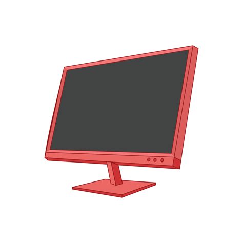 Computer Monitor Cartoon Icon Illustration 10007096 Vector Art At Vecteezy