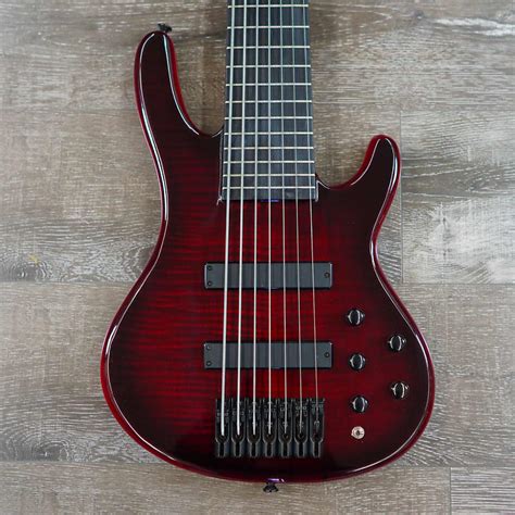 Aio Wolf S11 7 7 String Bass Guitar Wine Red 005 Reverb