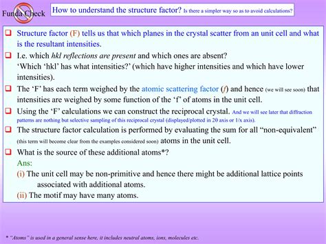 Structure Factor Calculations Ppt
