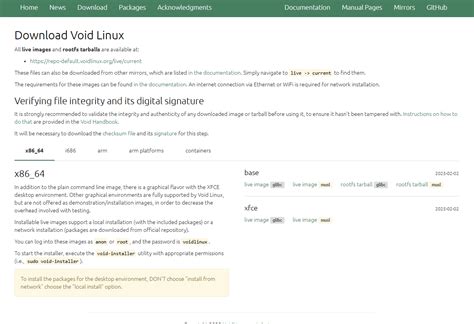 Обзор дистрибутива Void независимого Linux с фокусом на стабильность и