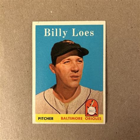 1958 Topps Baseball Billy Loes Baltimore Orioles Card 359 Ebay