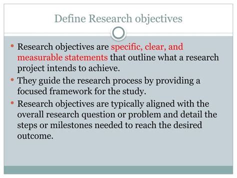 Formulating The Research Objectives Pptx