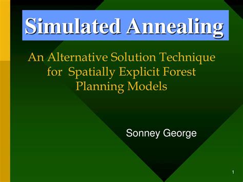 Ppt Simulated Annealing Powerpoint Presentation Free Download Id 1079456