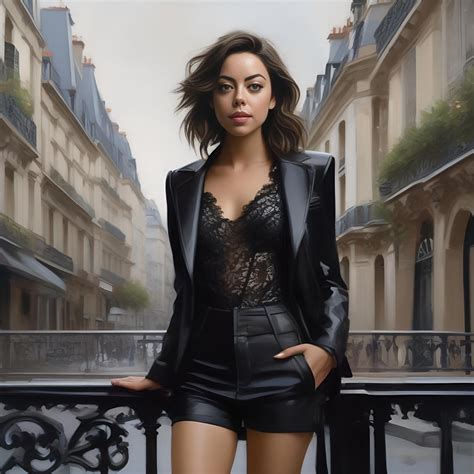 Aubrey Plaza Fashion Week Paris 1 By Quantumreel On Deviantart