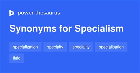 Specialism Synonyms 98 Similar Words And Phrases