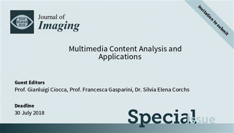 Special Issue Multimedia Content Analysis And Applications Mmsp
