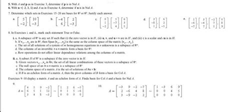 Solved With A And P As In Exercise Determine If P Is Chegg Com