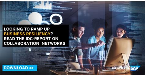 Sap On Linkedin Global B2b Collaboration Networks Critical Enablers Of Business Resiliency