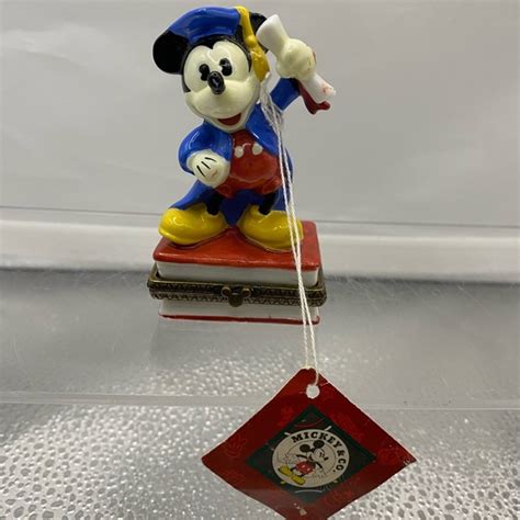 Disney Art Disney Mickey Graduate Ceramic Pill Box Poshmark