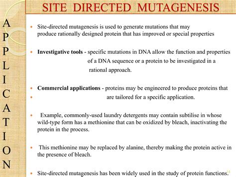 Site Directed Mutagenesis Pptx