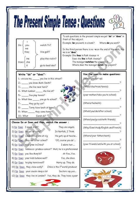 Present Simple Worksheet