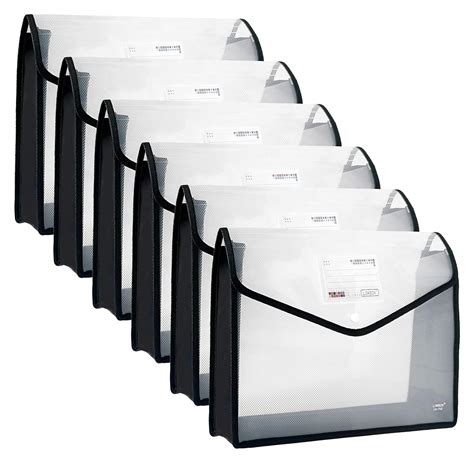 Beliky Plastic File Folders Legal Size Expandable Document Folder With Snap Button Closure B4