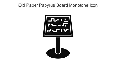 Old Paper Papyrus Board Monotone Icon In Powerpoint Pptx Png And Editable Eps Format PPT PowerPoint
