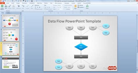 Free Data Flow Powerpoint Template