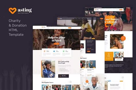 Asting Charity Donation HTML Template Latest Version WooCrack Com