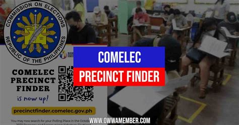 Comelec Voting Precinct Finder Voter Verifier Online Website Owwa Member