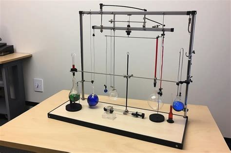 Premium Photo Illustrate A Physics Lab Setup With Pendulums Magnets And Other Experimental