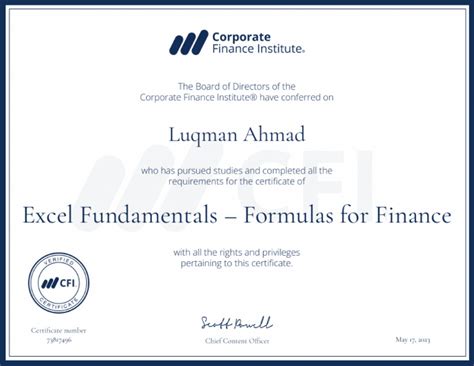 Excel Fundamentals Formulas For Finance Pdf